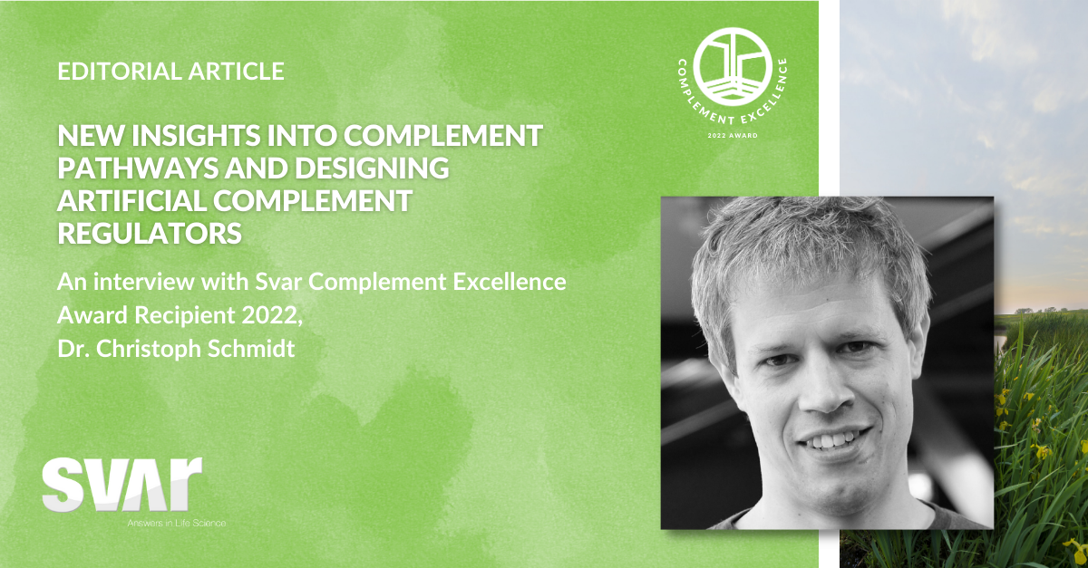 INTERVIEW: Dr. Christoph Schmidt, Recipient of the Svar Complement Excellence Award 2022